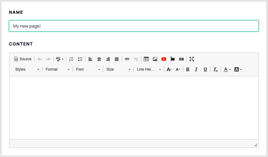 How do I create new pages?