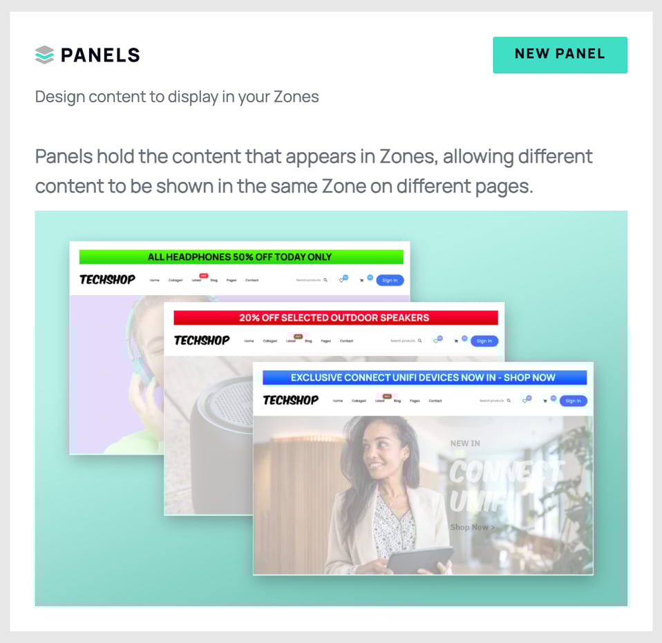 How do Zones & Panels work?